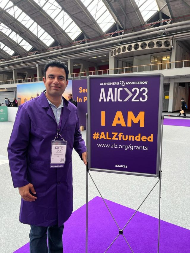 Lalit Sharma Highlights Alzheimer’s Research at AAIC 2023